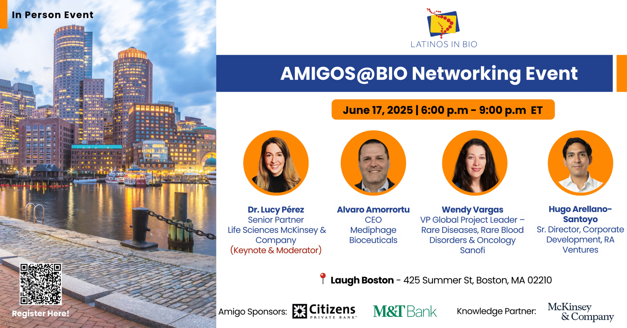 AMIGOS@BIO Networking Event 2025 – Latinos In Bio